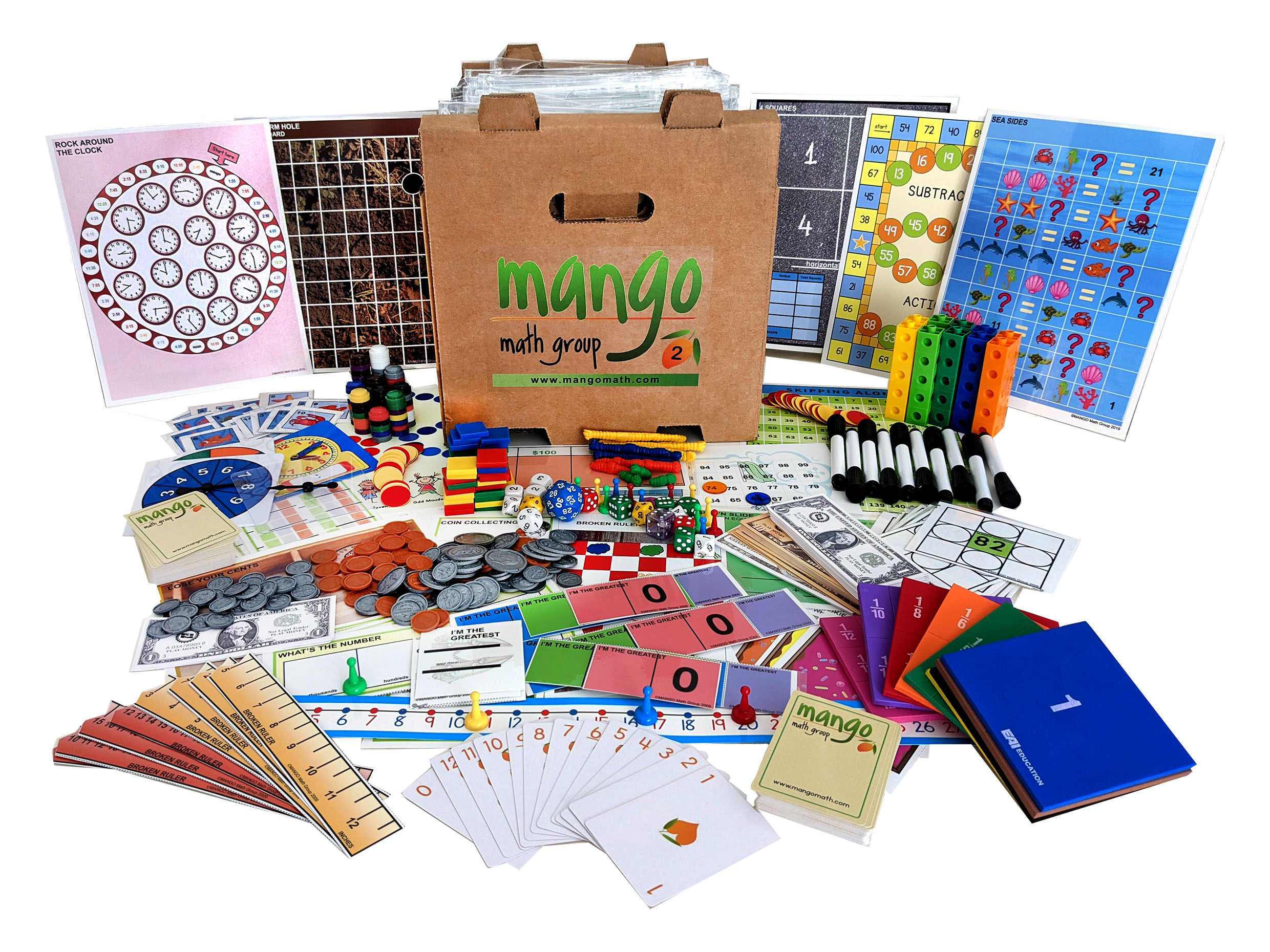 Second Grade Deluxe Math Kit — MANGO Math